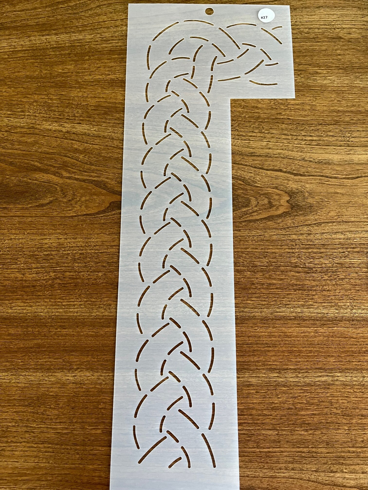 Braid Corner Border Stencil 2-3/4" - Etsy