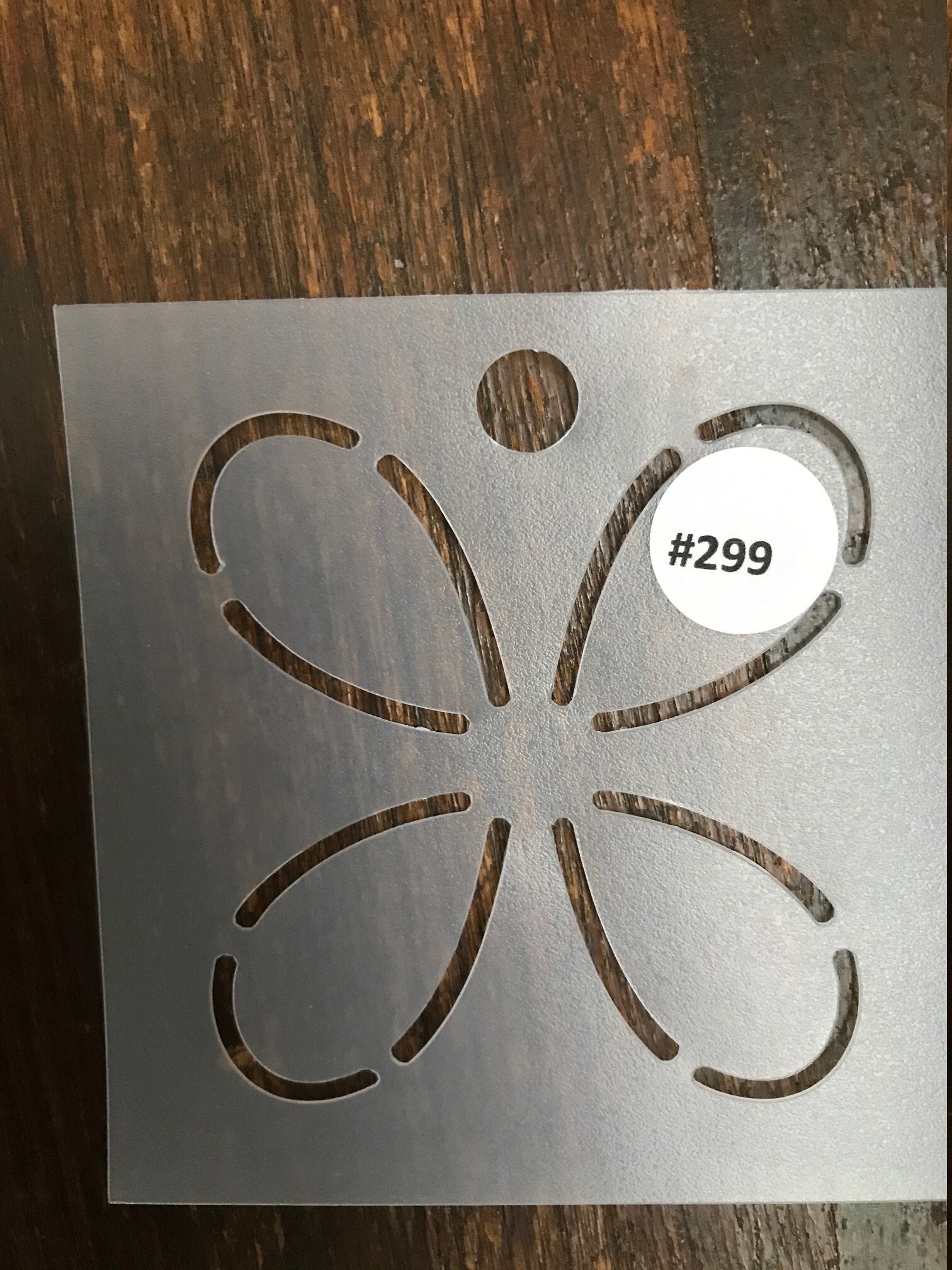 Four Petal Flower Stencil 2-5/8" - Etsy