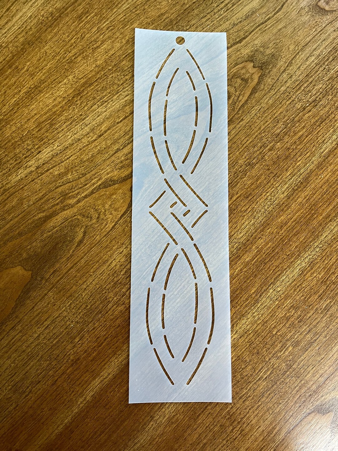 Oval & Diamond Interlocking Border Stencil 2-1/2" - Etsy