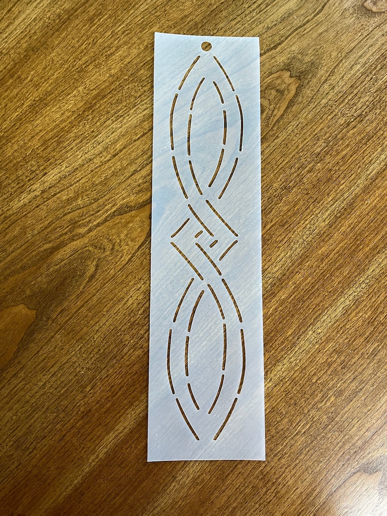 Oval & Diamond Interlocking Border Stencil 2-1/2" - Etsy