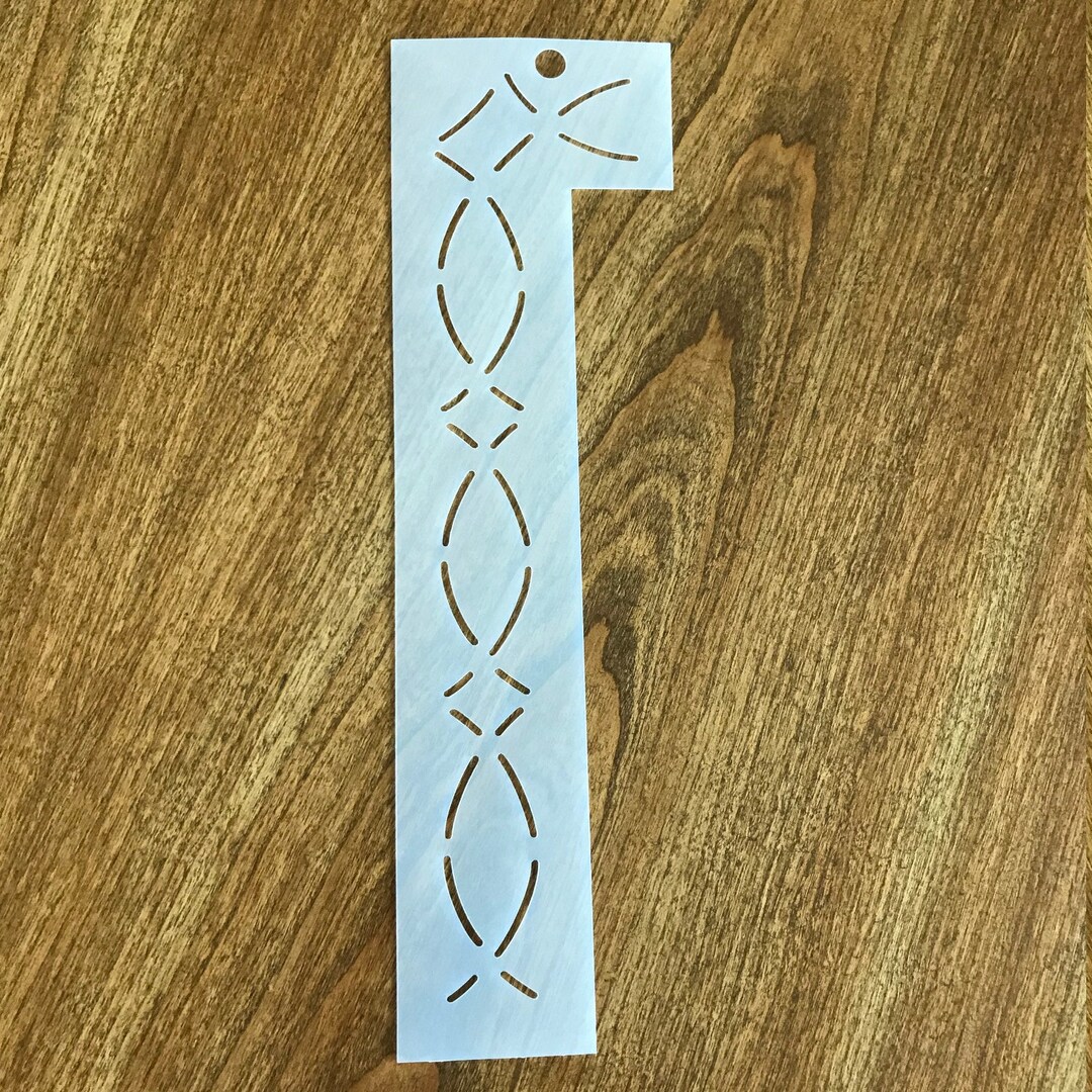 Scallops Corner Border Stencil 1" W - Etsy