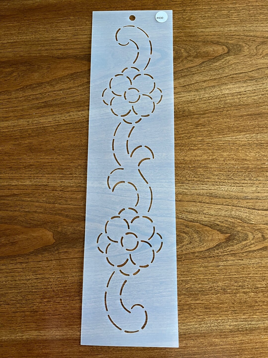 Flower & Stem Border Stencil 3-1/2" - Etsy