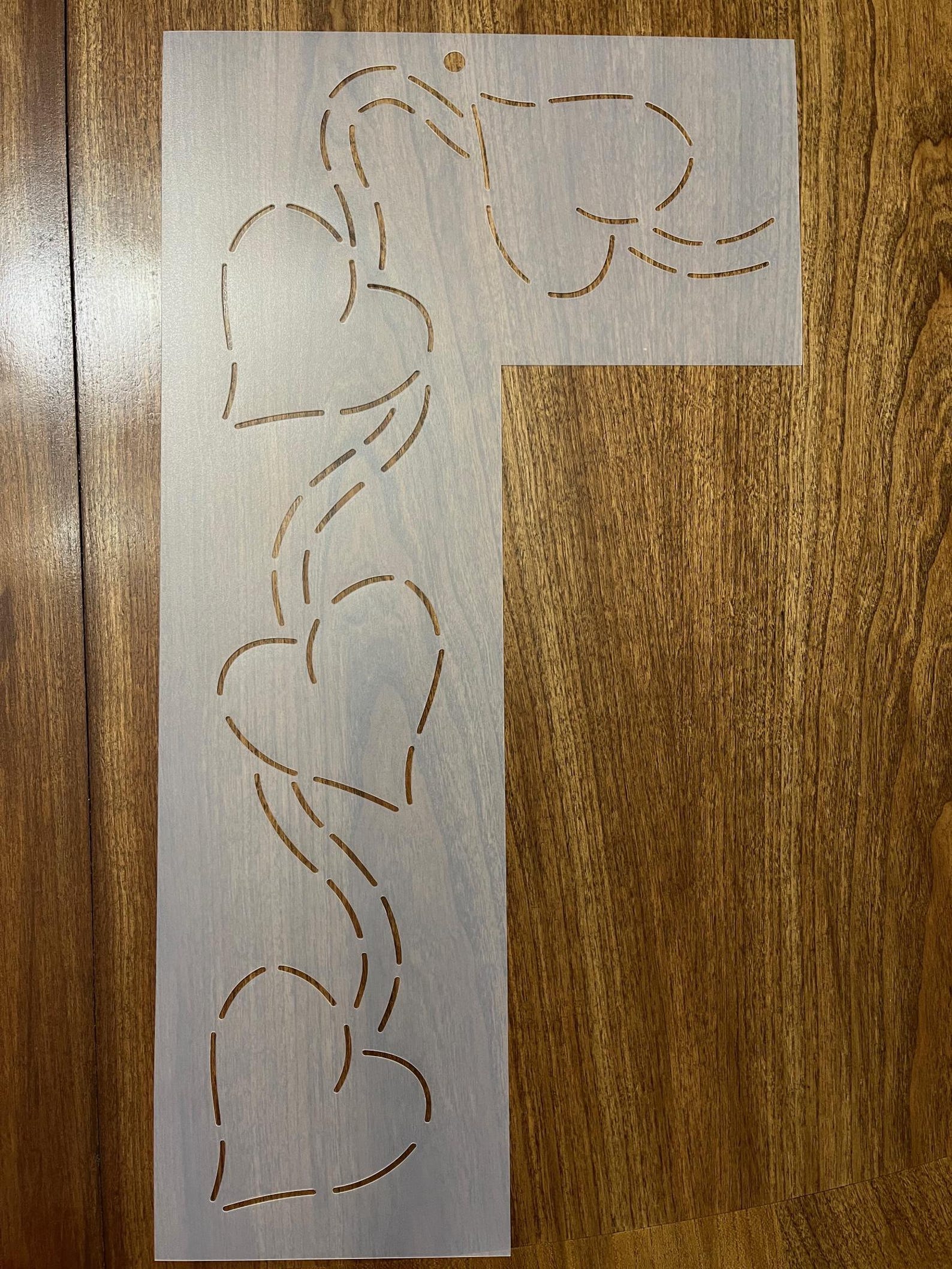 Heart Leaves Corner Border Stencil 4" - Etsy