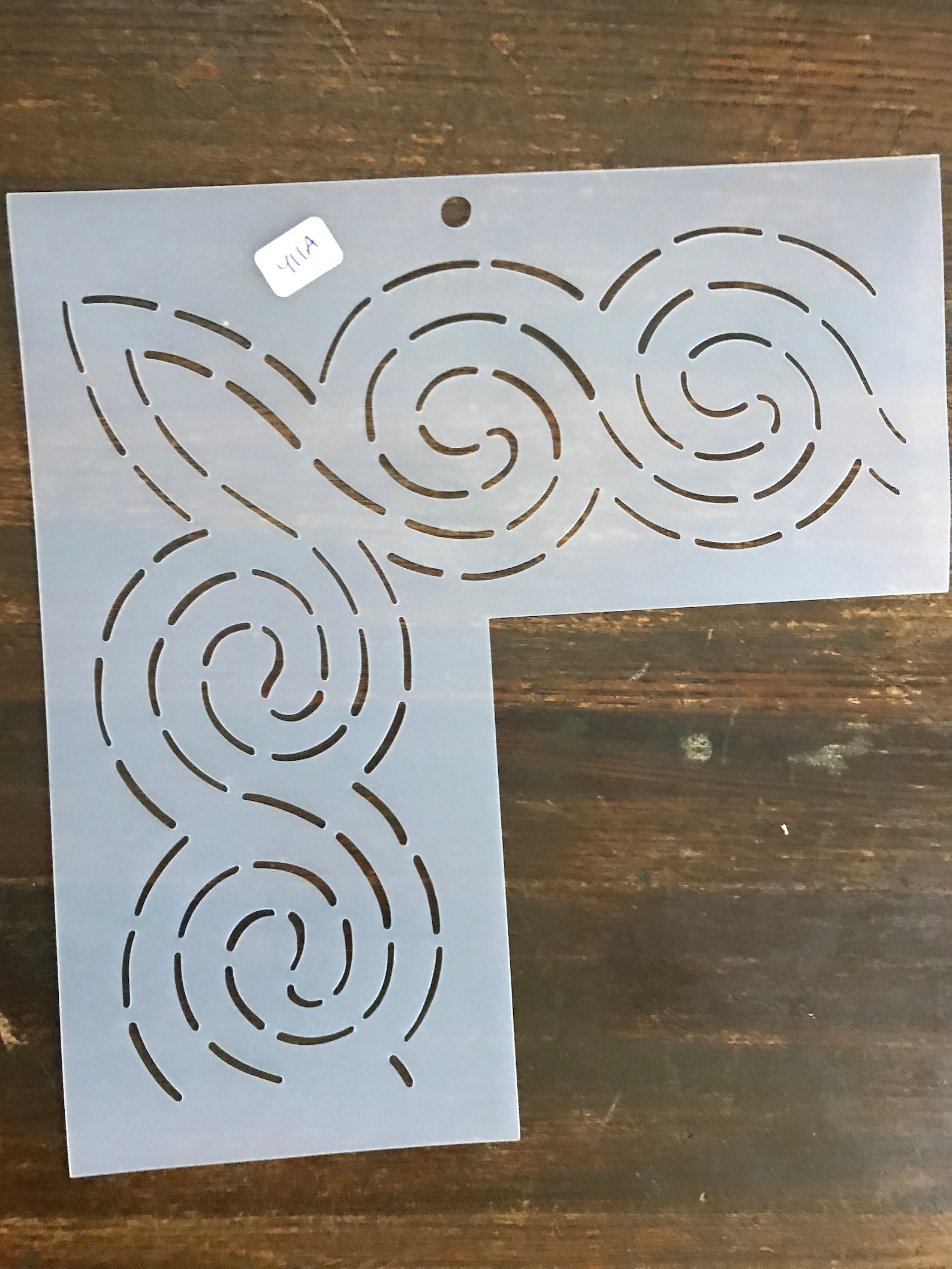 Double Swirls Corner Border Stencil 3-3/4"w - Etsy