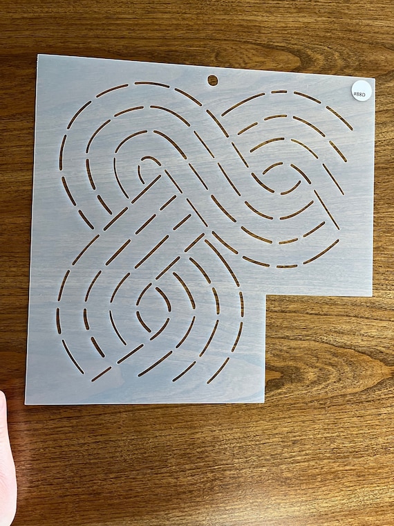 Cable Border Corner Stencil 6 - Etsy