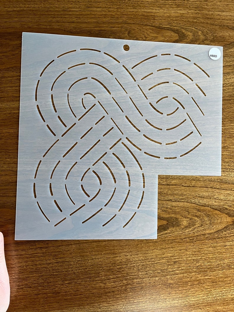 Cable Border Corner Stencil 6" - Etsy