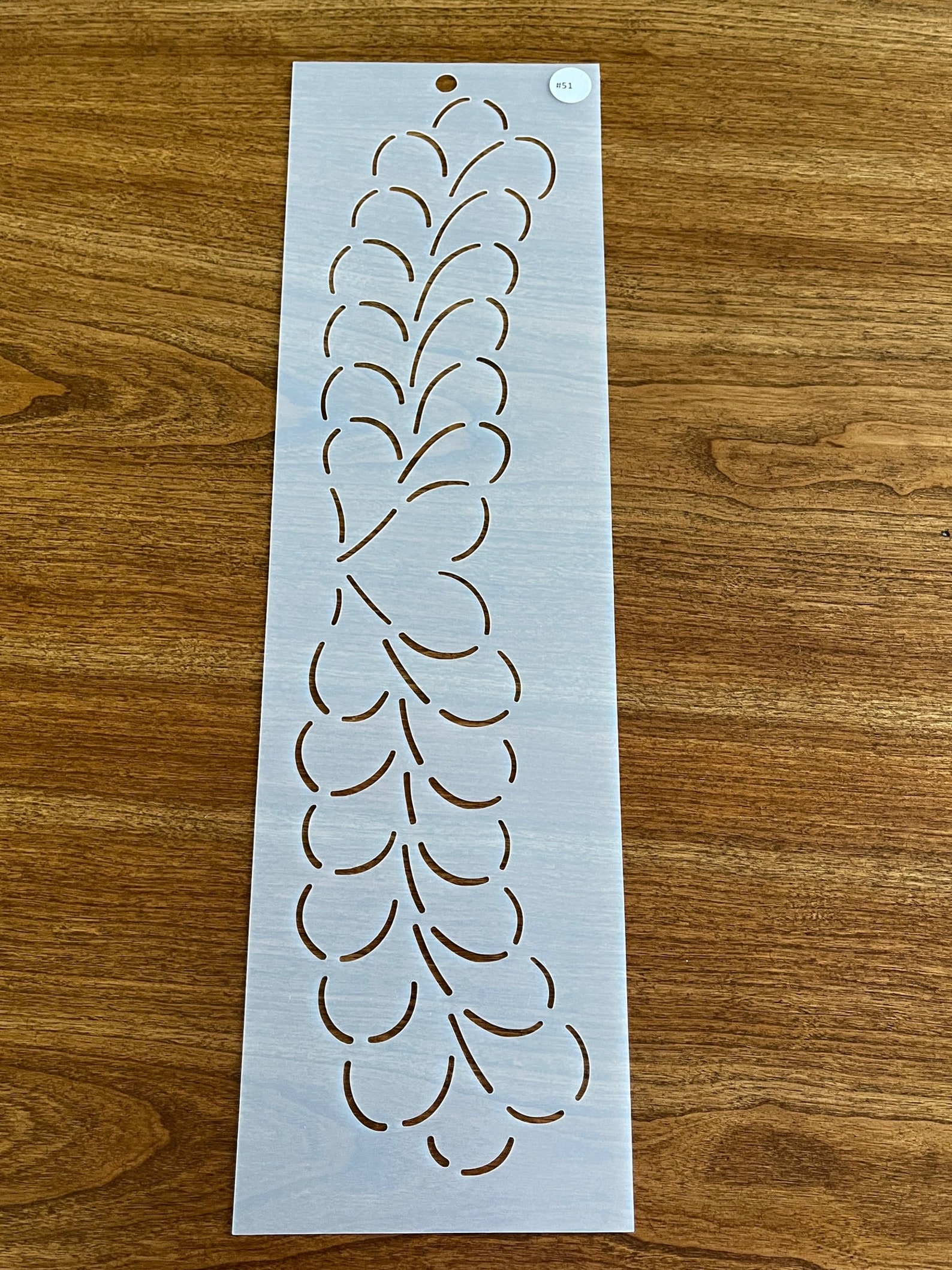 Feather & Heart Border Stencil 4.25" - Etsy