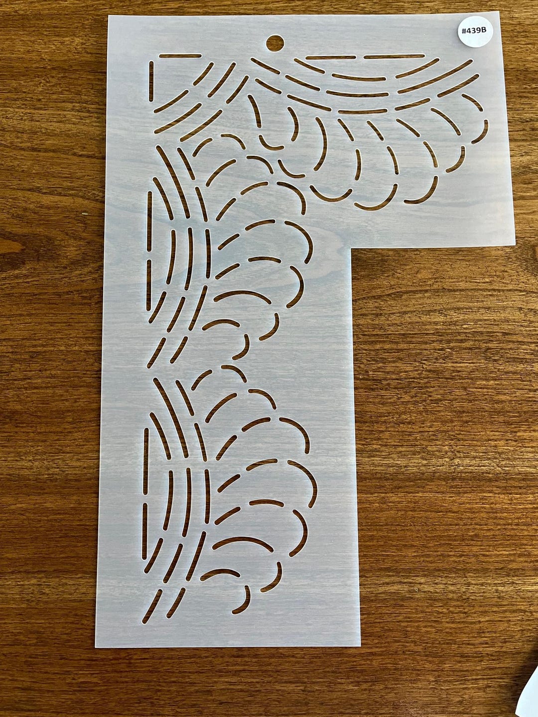 Scalloped Feathers Corner Border Stencil 3.25" - Etsy