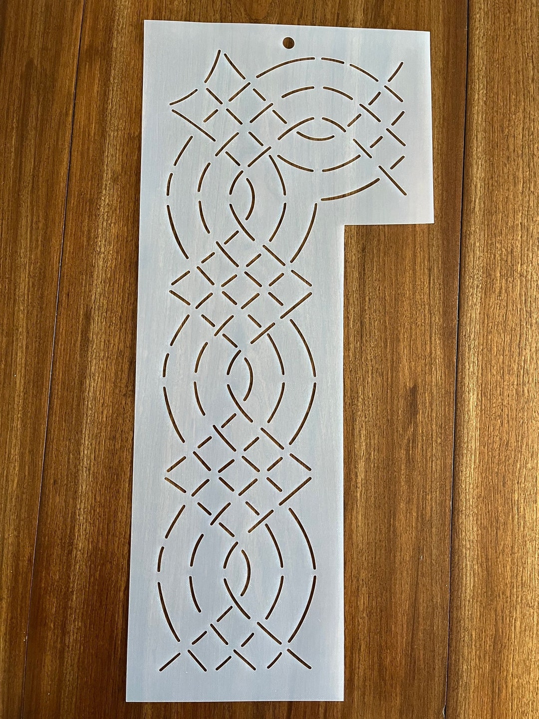 Oval & Diamond Interlocking Border Corner Stencil 4-1/2" - Etsy
