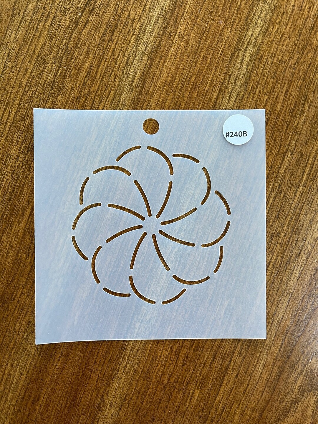 Pinwheel Flower Stencil 4" - Etsy