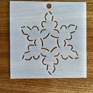 Snowflake Stencil 4-1/2 - Etsy