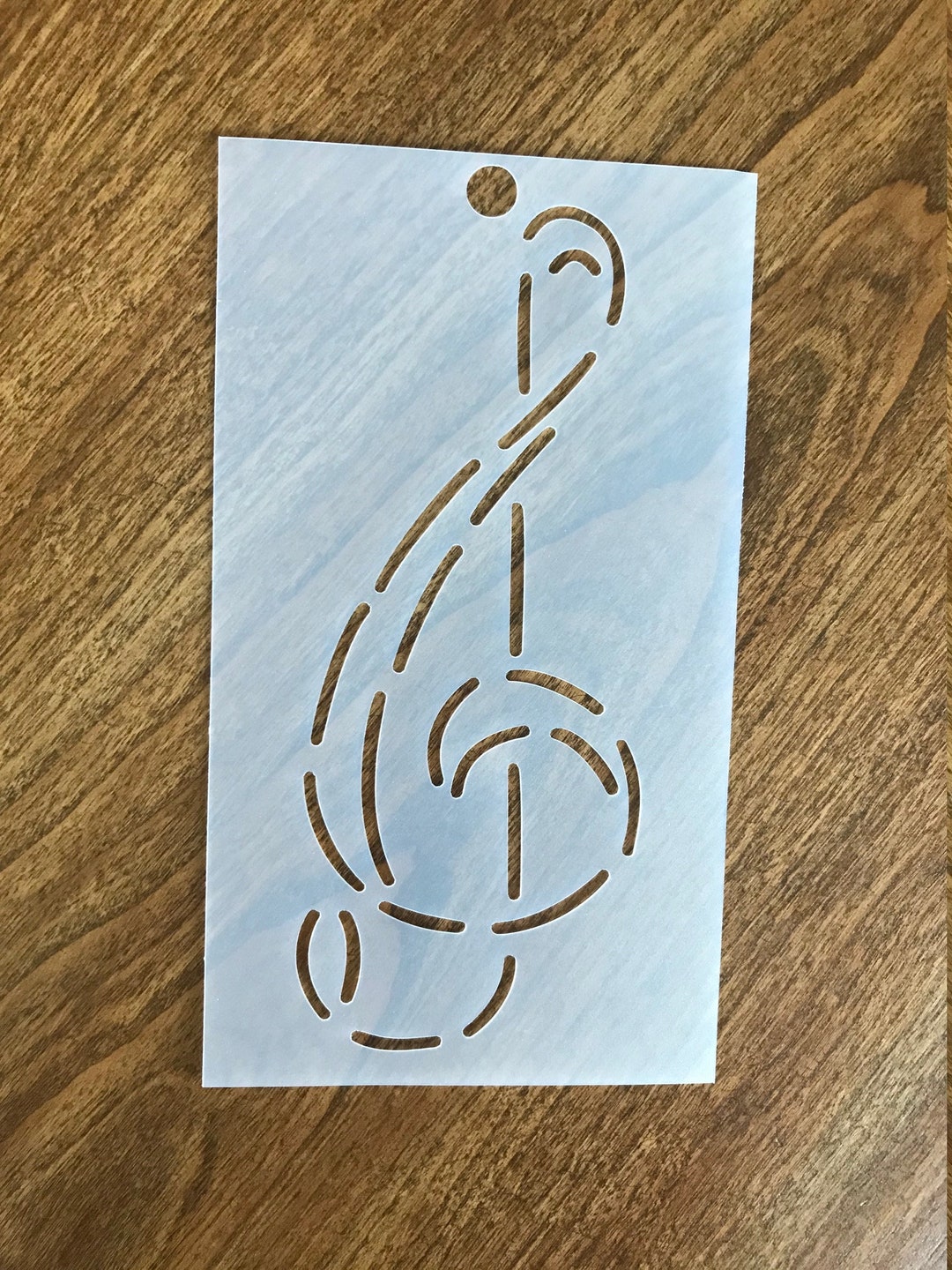 Treble Clef Stencil 2-1/2"x6-1/2" - Etsy