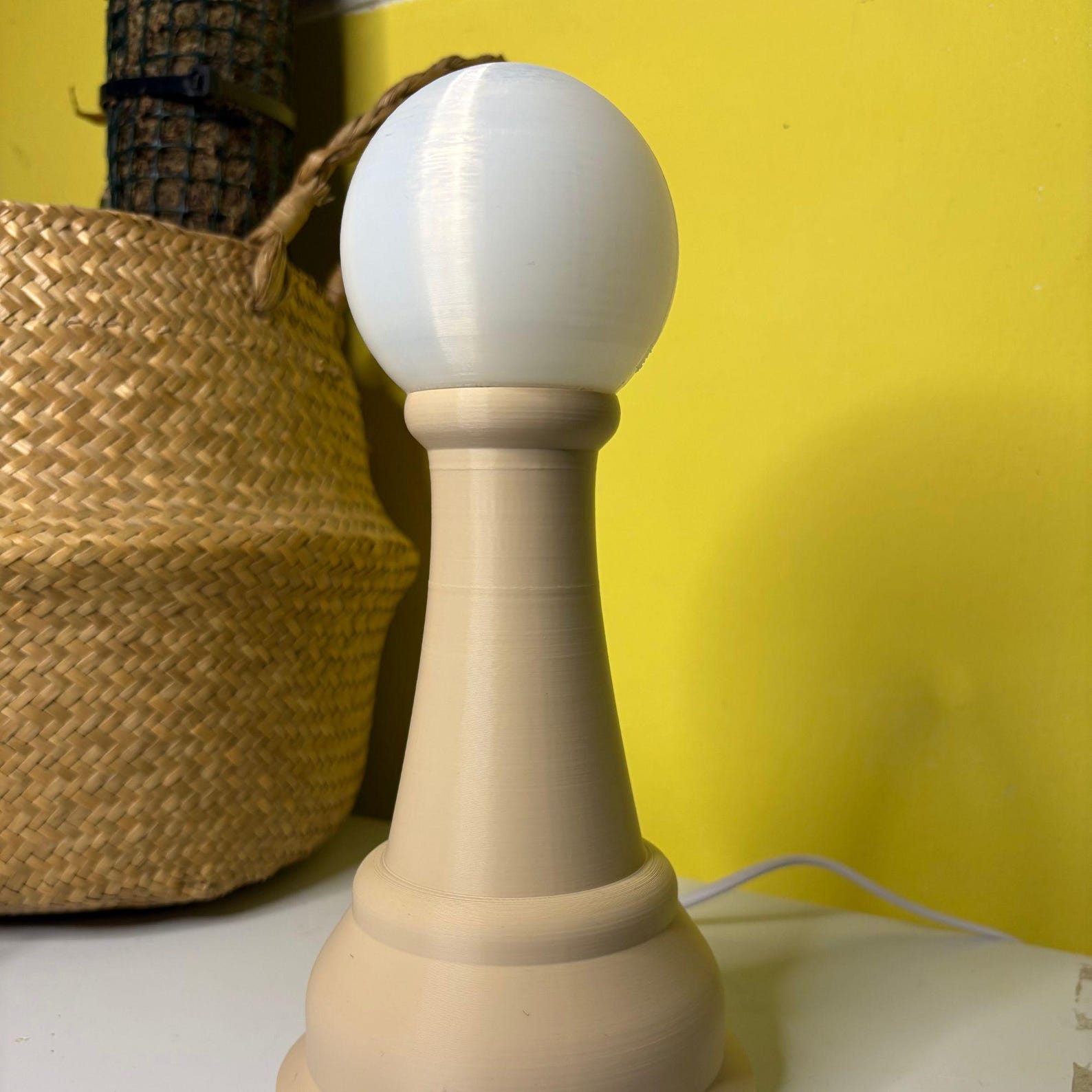 Modern Chess Pawn Desk Lamp, 3D Printed Bedside Table Light - Etsy