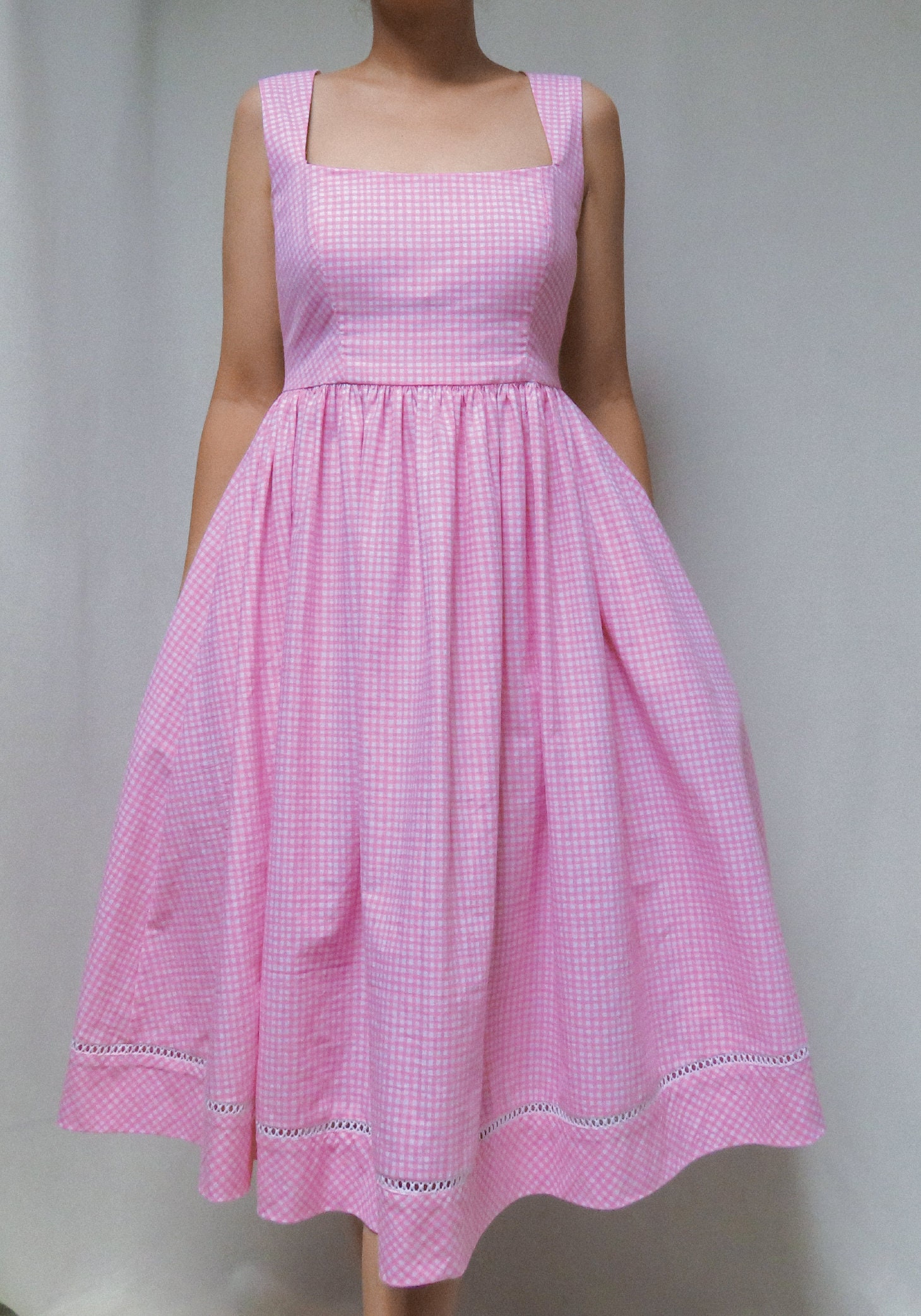 Square Neck Cut-out Back Bodice Dress ~~ PDF Sewing Pattern US Size 00 ...