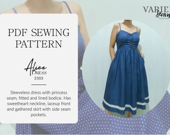 Remy Dress PDF Sewing Pattern Sizes 0-16 - Etsy