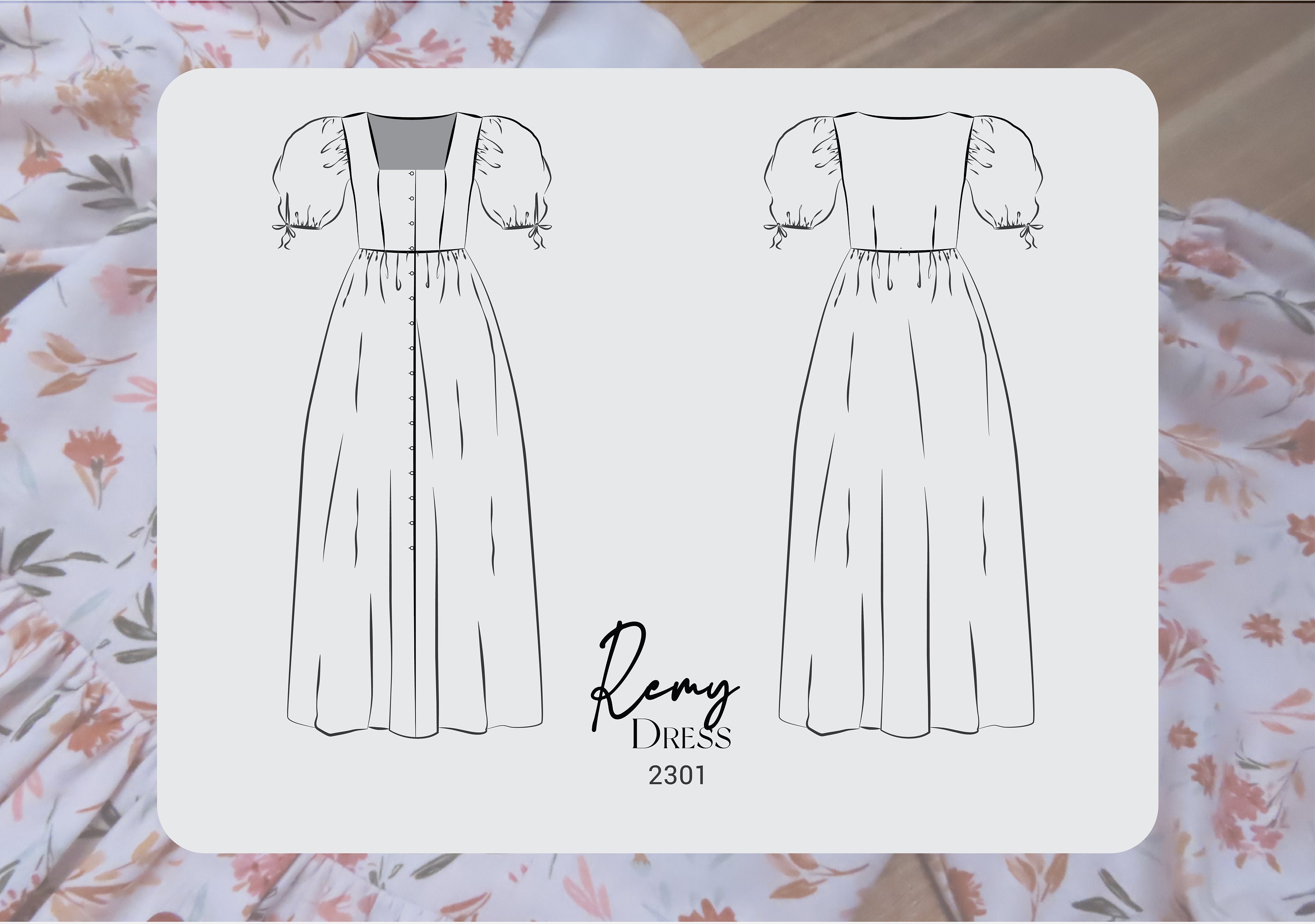 Remy Dress PDF Sewing Pattern Sizes 0-16 - Etsy