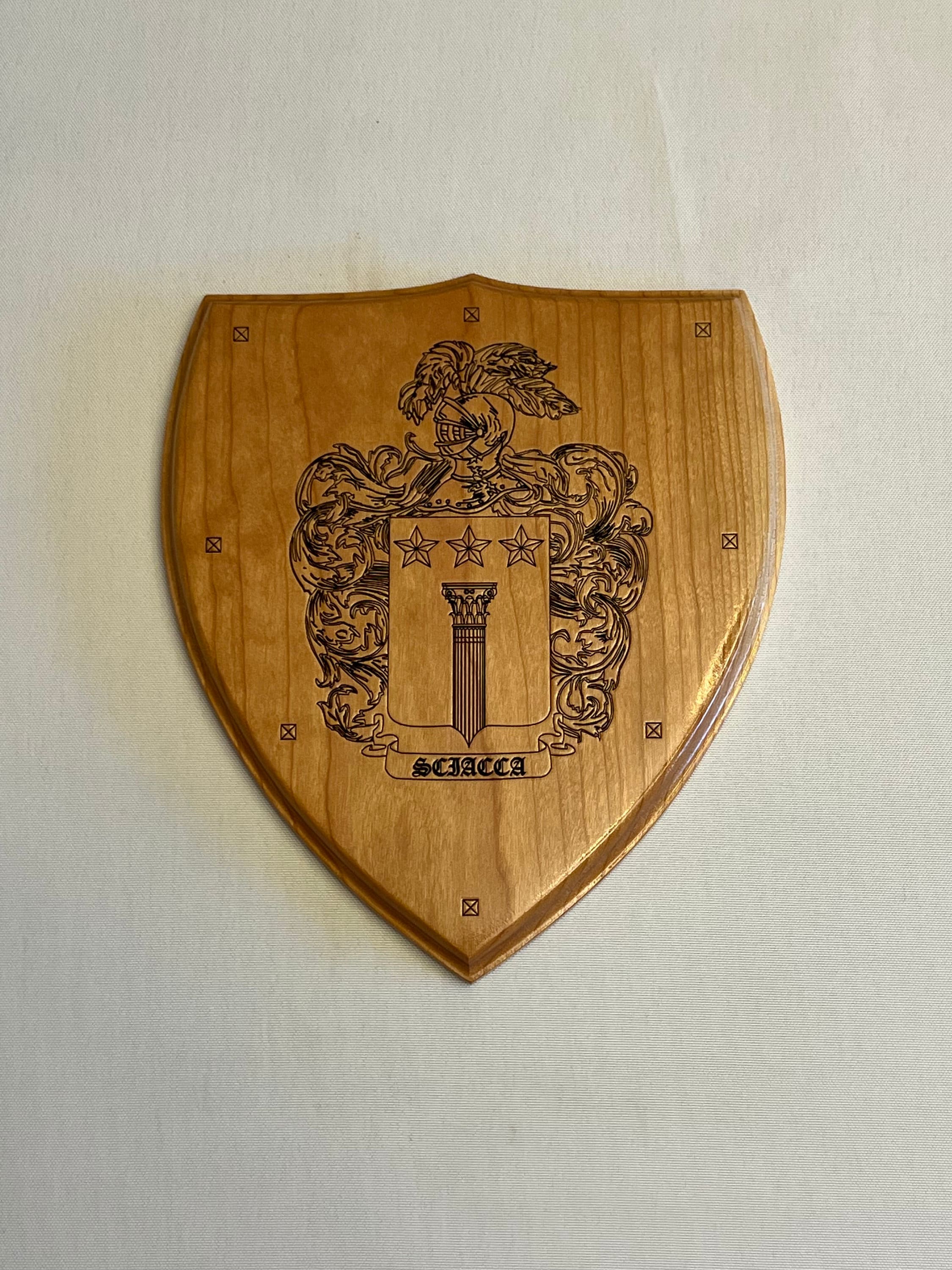 Family Crest (coat of Arms) Plaque - Etsy