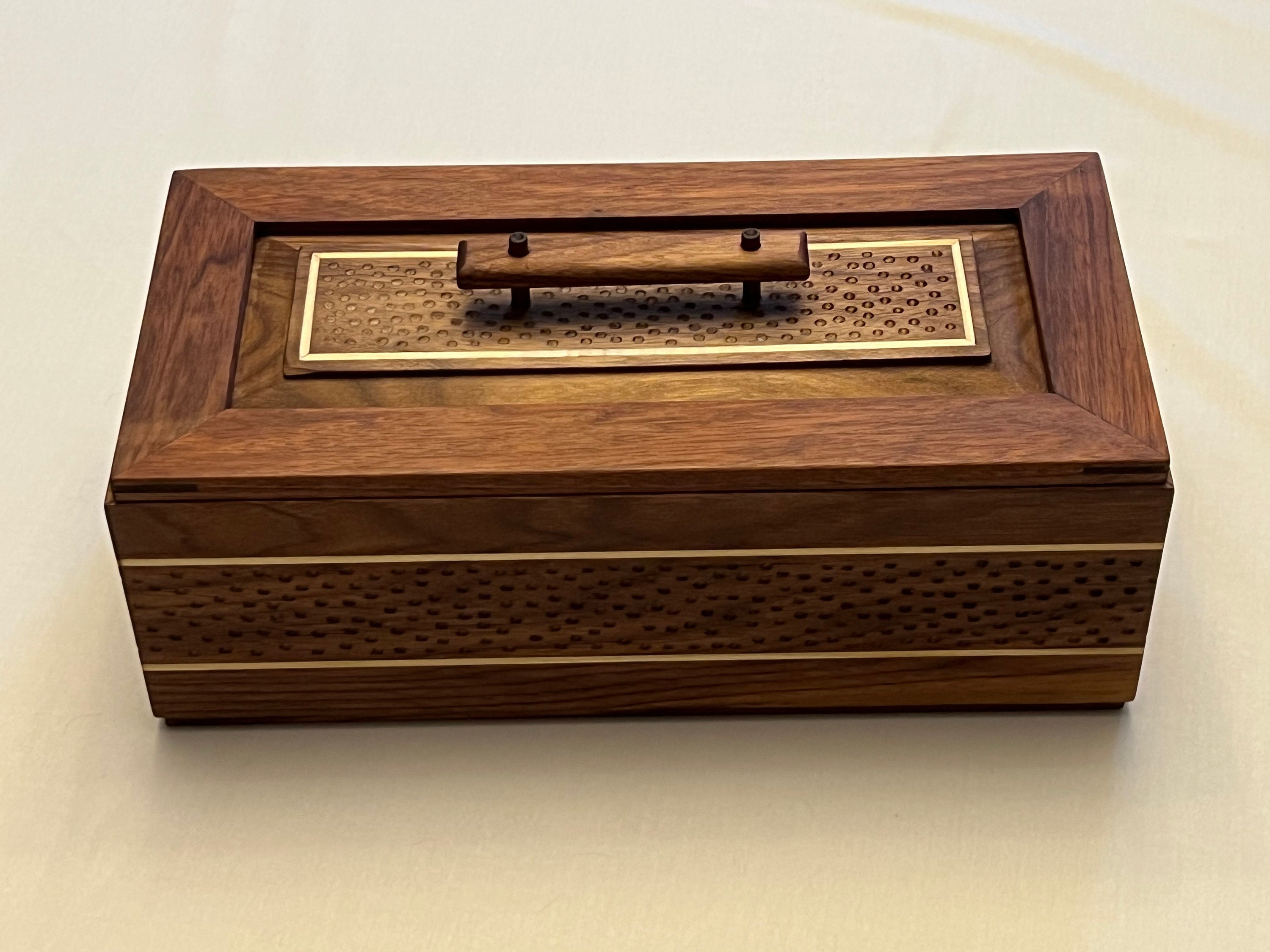 Hand Crafted Walnut Storage Box - Etsy