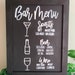 Hand Lettered Bar Menu Sign 12 X 17 Chalkboard Custom - Etsy