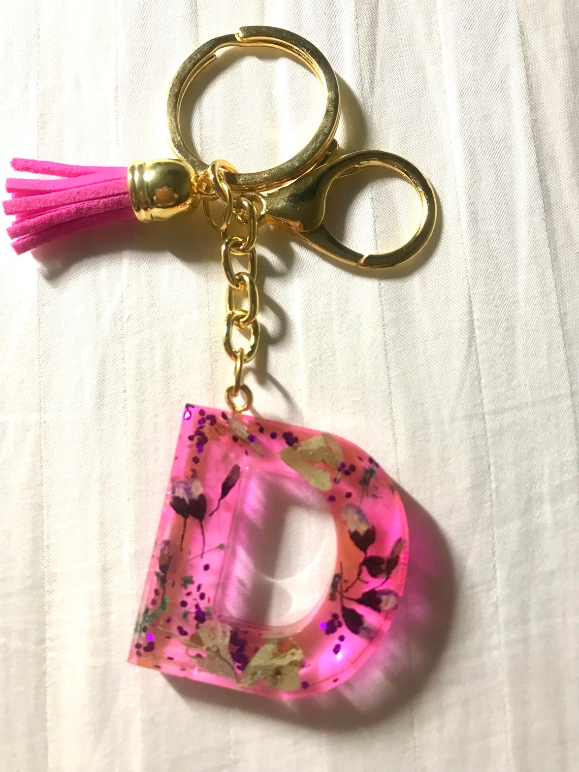 Letter Keychains - Etsy