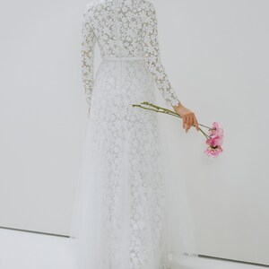 MADE TO ORDER / Long Sleeve Wedding Dress / Unique Wedding Dress ...