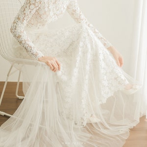 MADE TO ORDER / Long Sleeve Wedding Dress / Unique Wedding Dress ...