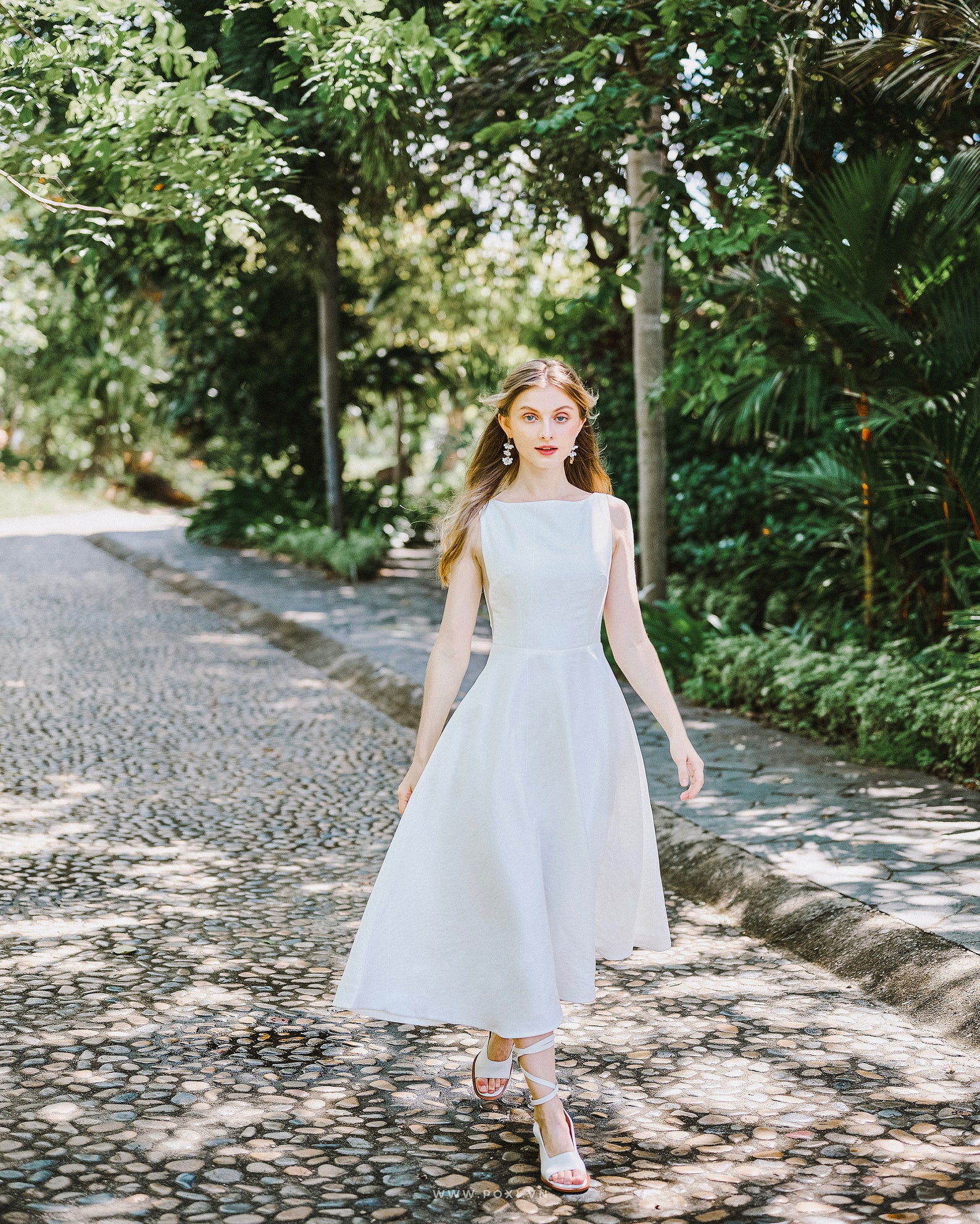 Delicate Cut-out Prom Dress/ Casual Wedding Dress/ Modest Prom Dress ...