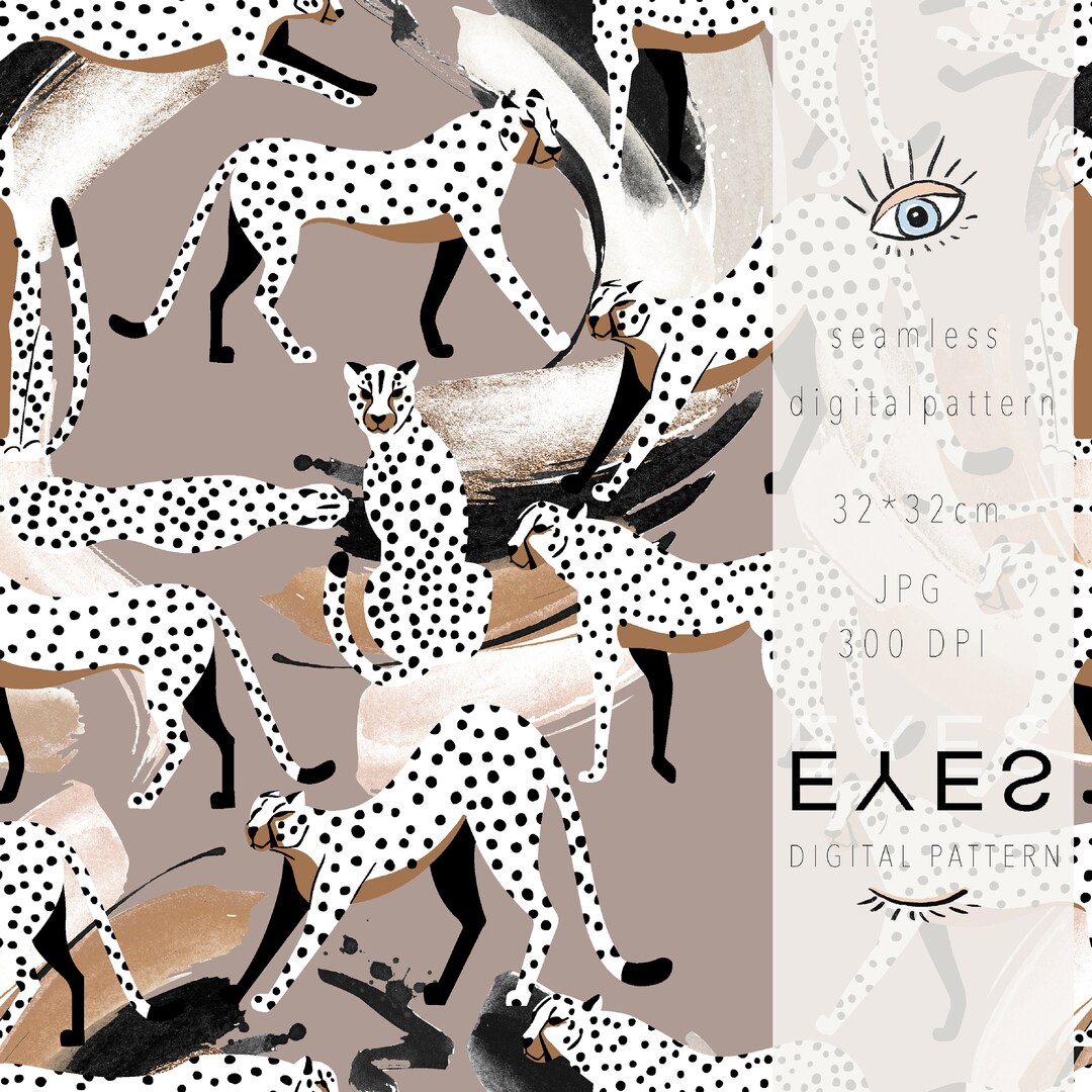 Striped Tiger Digital Pattern DIY Craft Design Instant Download for Wildly Stylish Projects - Etsy