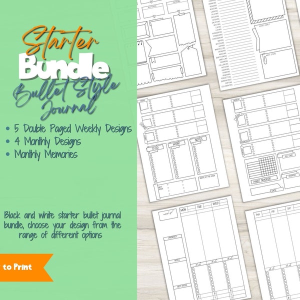 Bullet Journal Starter Kit - Etsy