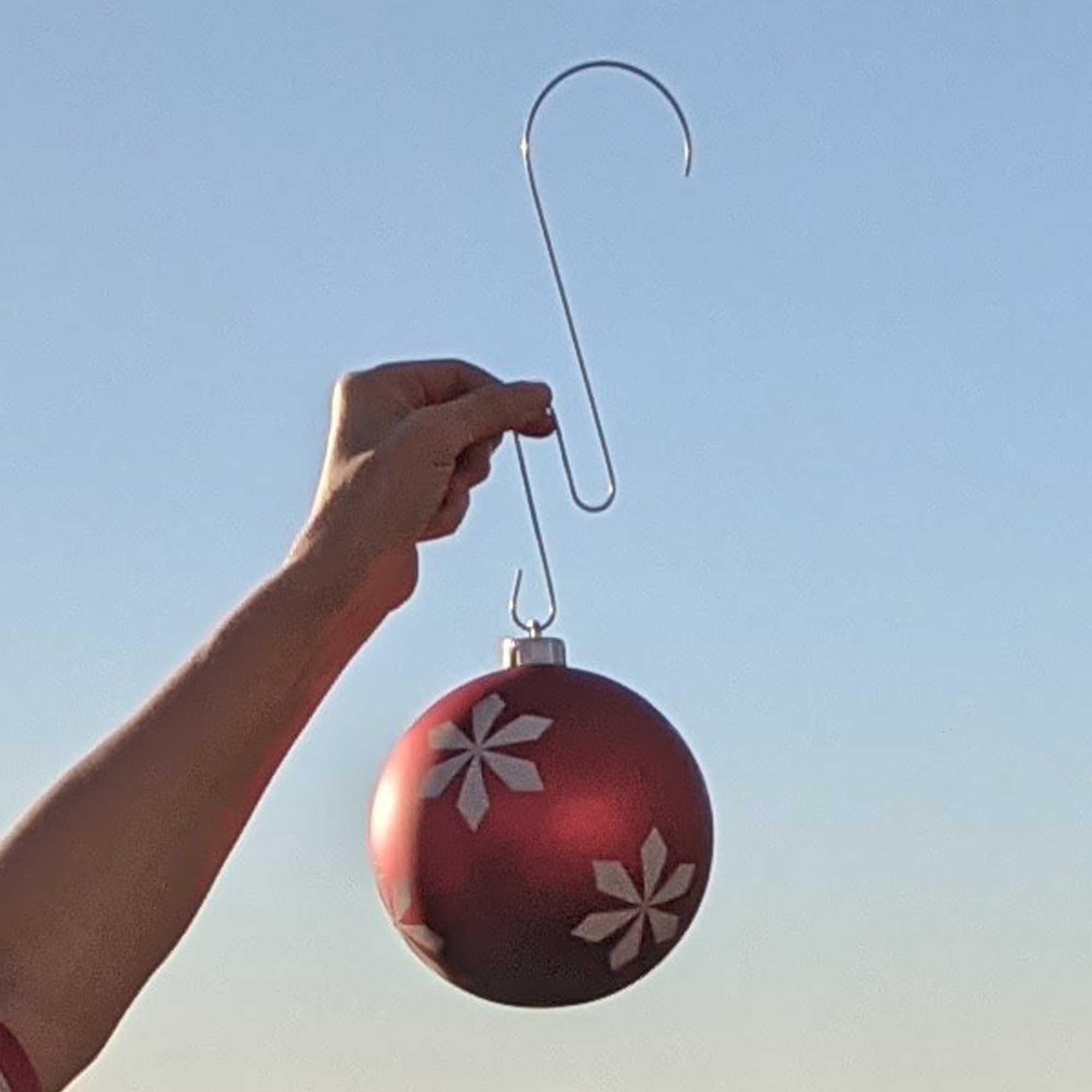 Large Ornament Hooks - Jumbo Ornament Hook, Outdoor Christmas Ornaments ...