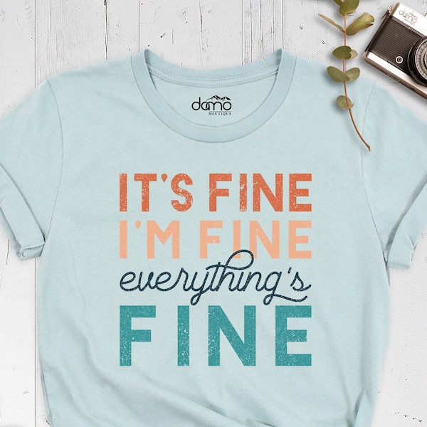 Svg It's Fine I'm Fine - Etsy