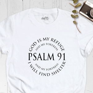 PSALM 91 Shirt, Bible Verse Shirt, Christian Shirt, Religious Shirt ...