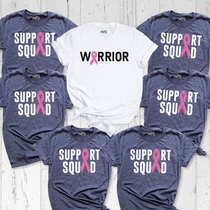 Support Squad Breast Cancer Shirt, Team Cancer Shirt, Warrior Shirt ...