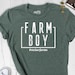 Farm Boy Shirt, Personalized Farm Tee, Farming Shirt, Farm Life Shirt ...