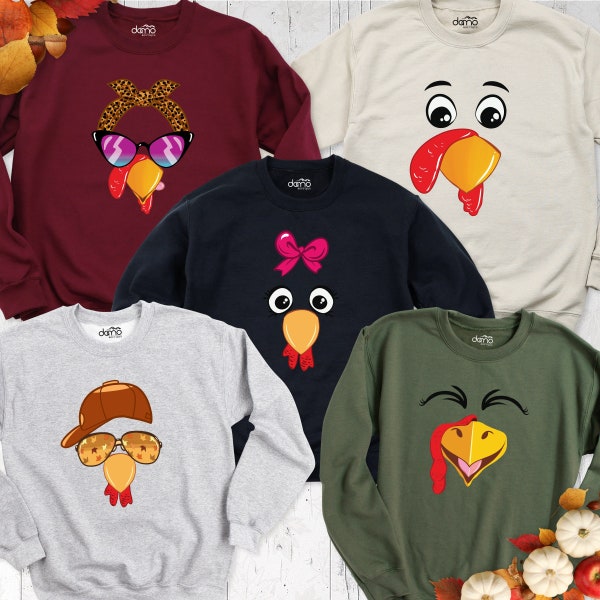 Turkey Face Shirt - Etsy