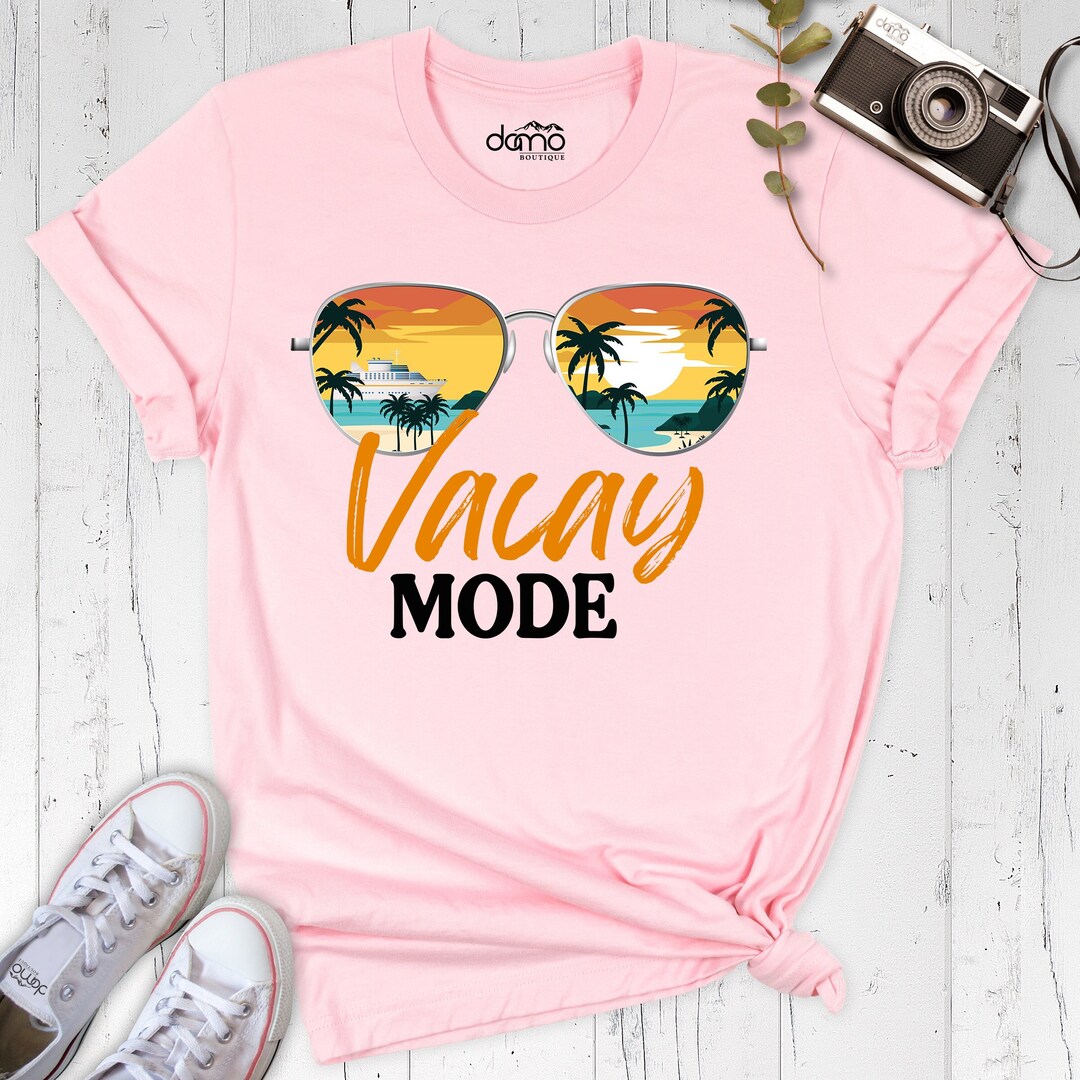 Vacay Mode Shirt, Sun Glasses Family Vacation Shirt, Beach Vibes Shirt, Summer Cruise Travel ...