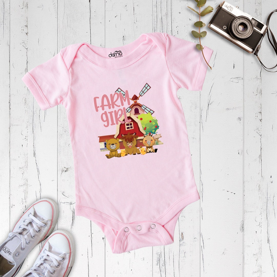 Farm Girl Shirt, Farm Boy Shirt, Farm Baby Shirt, Custom Farm Name ...