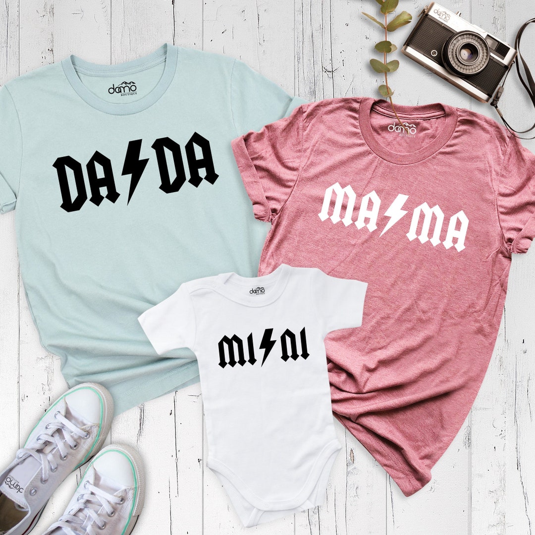 Mama Dada Mini Shirt, Mama Mini Shirt, Family Matching Shirt, Daddy and ...