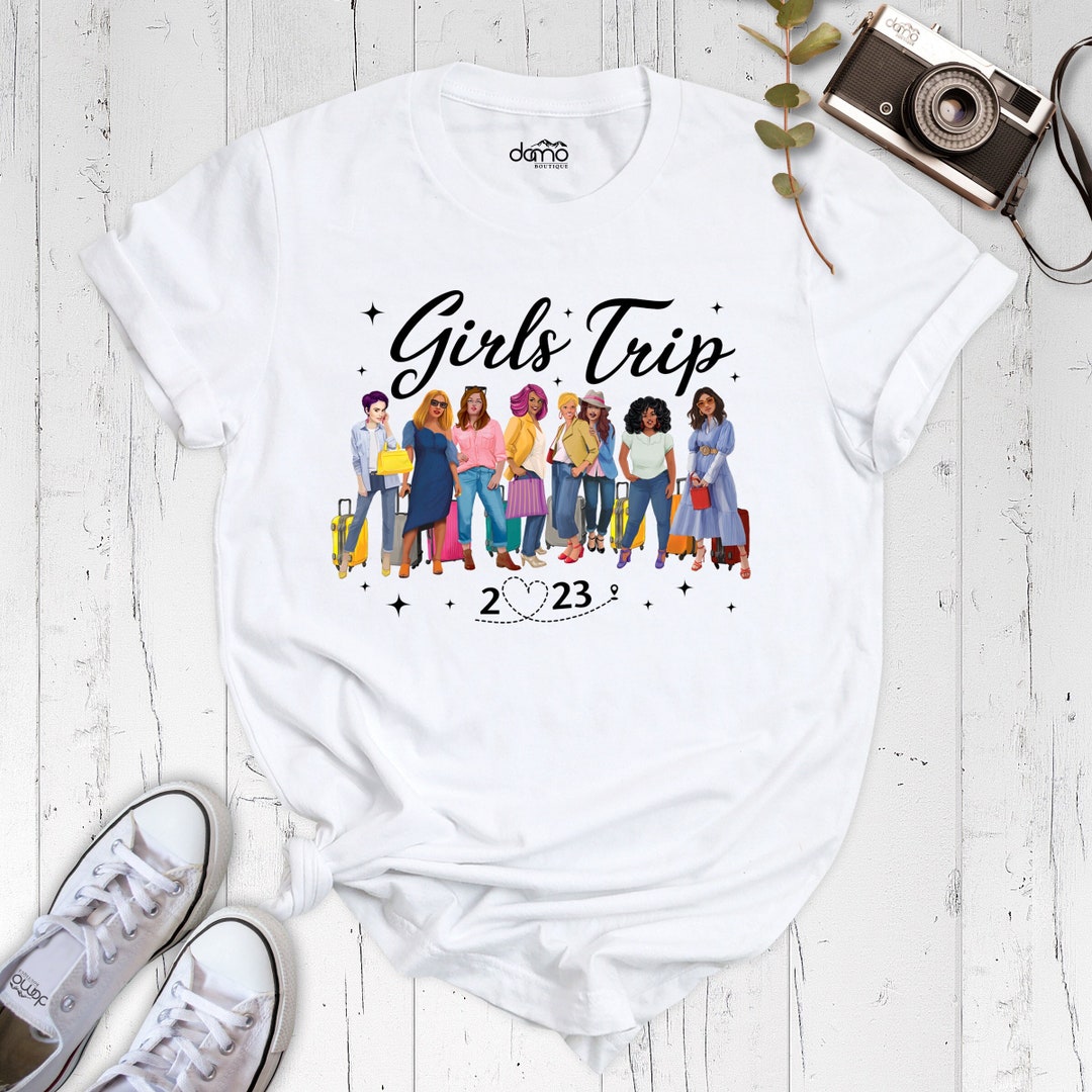 Girls Trip Airport Shirt, Girl Vacation Shirt, Girl Trip Tshirt, Vacay ...