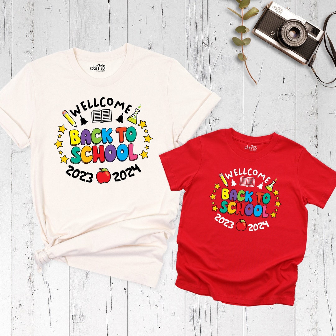 Welcome Back to School 2023 Shirt, First Day of School Shirt, Colorful ...