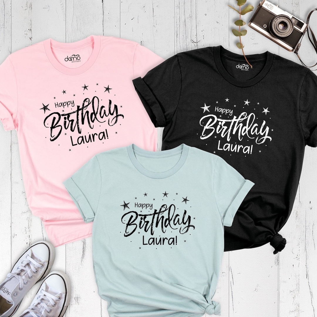 Personalized Happy Birthday Shirt, Matching Family Birthday Party ...