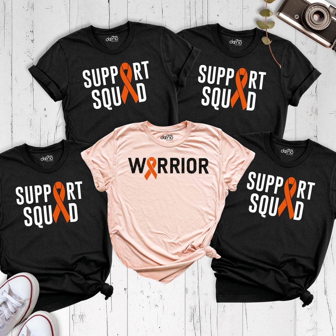 Multiple Sclerosis Warrior Shirt, Support Squad MS Shirt, Orange Ribbon ...