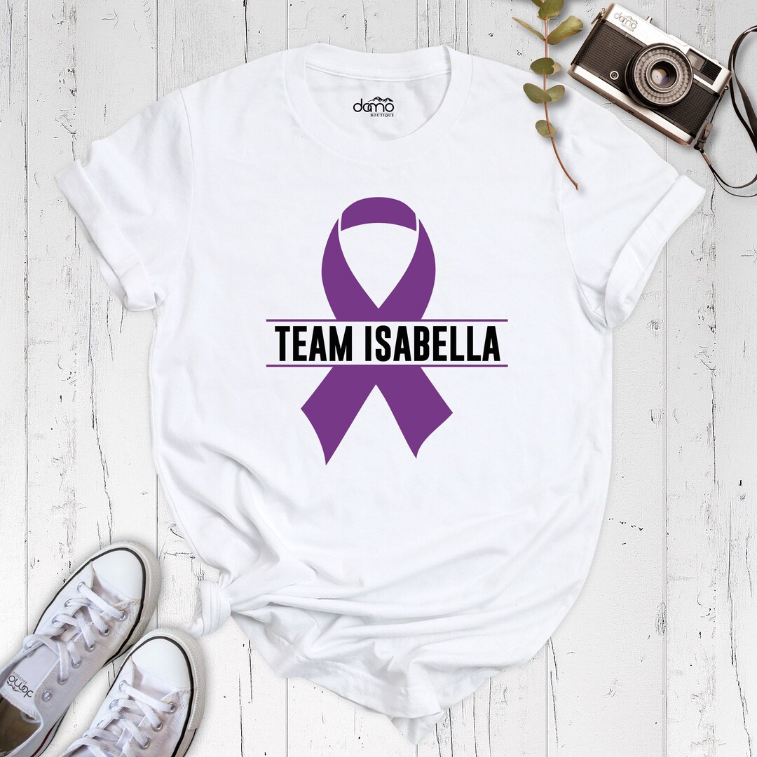 Team Cancer Shirt, Pancreatic Cancer Shirt, Personalized Cancer Support ...