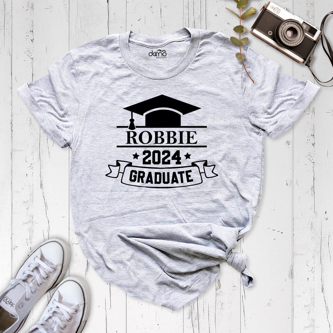 2024 Graduate Name Shirt, Custom Graduation Squad Shirt, Personalized ...