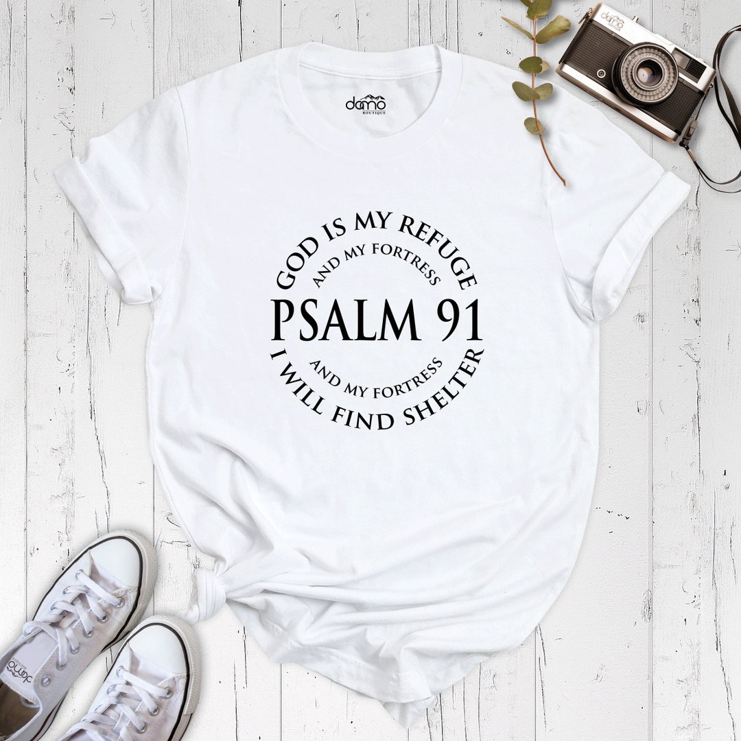 PSALM 91 Shirt, Bible Verse Shirt, Christian Shirt, Religious Shirt ...