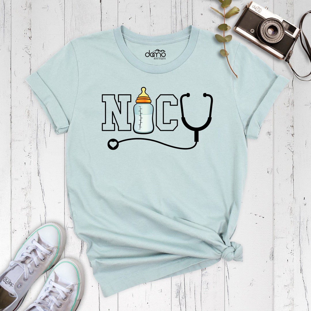 NICU Nurse Shirt, Neonatal Intensive Care Nurse Shirt, Nursing Bottle ...