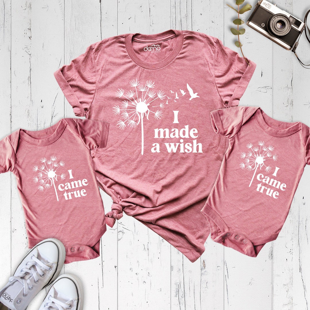 I Made a Wish Mama Shirt, I Came True Baby Shirt, First Mothers Day ...