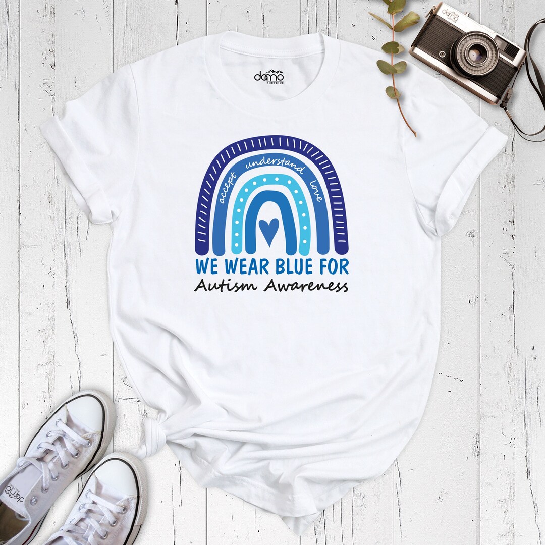 We Wear Blue for Autism Awareness Shirt, Autism Awareness Shirt, Autism ...