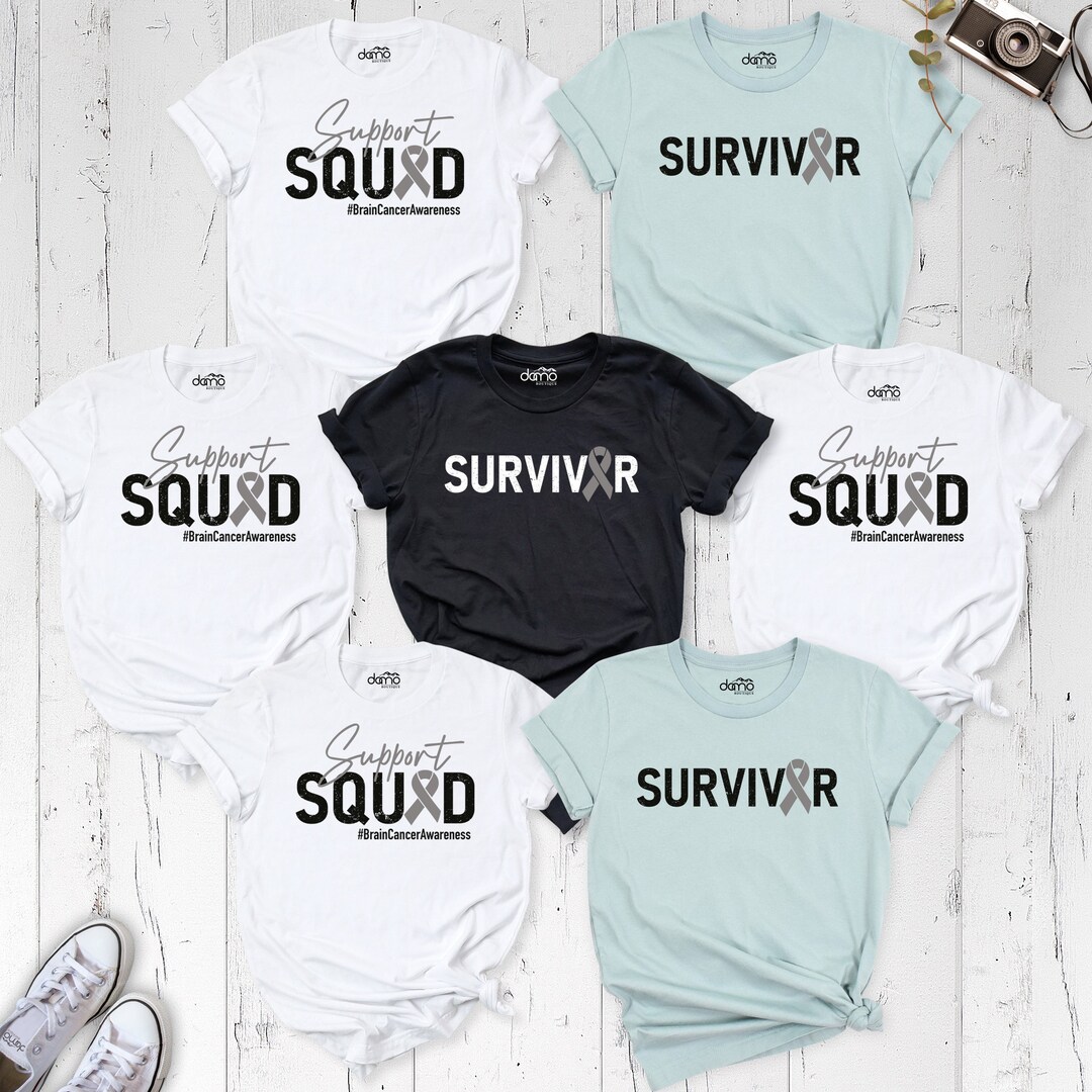 Support Squad Shirt, Brain Cancer Awareness Shirt, Warrior Shirt ...