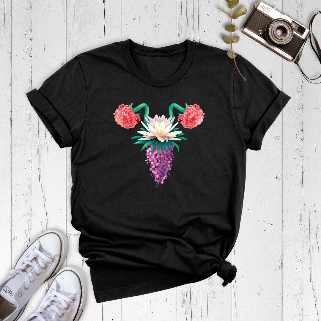 Flower Uterus Cervical Cancer Awareness Shirt, Motivational Tshirt ...